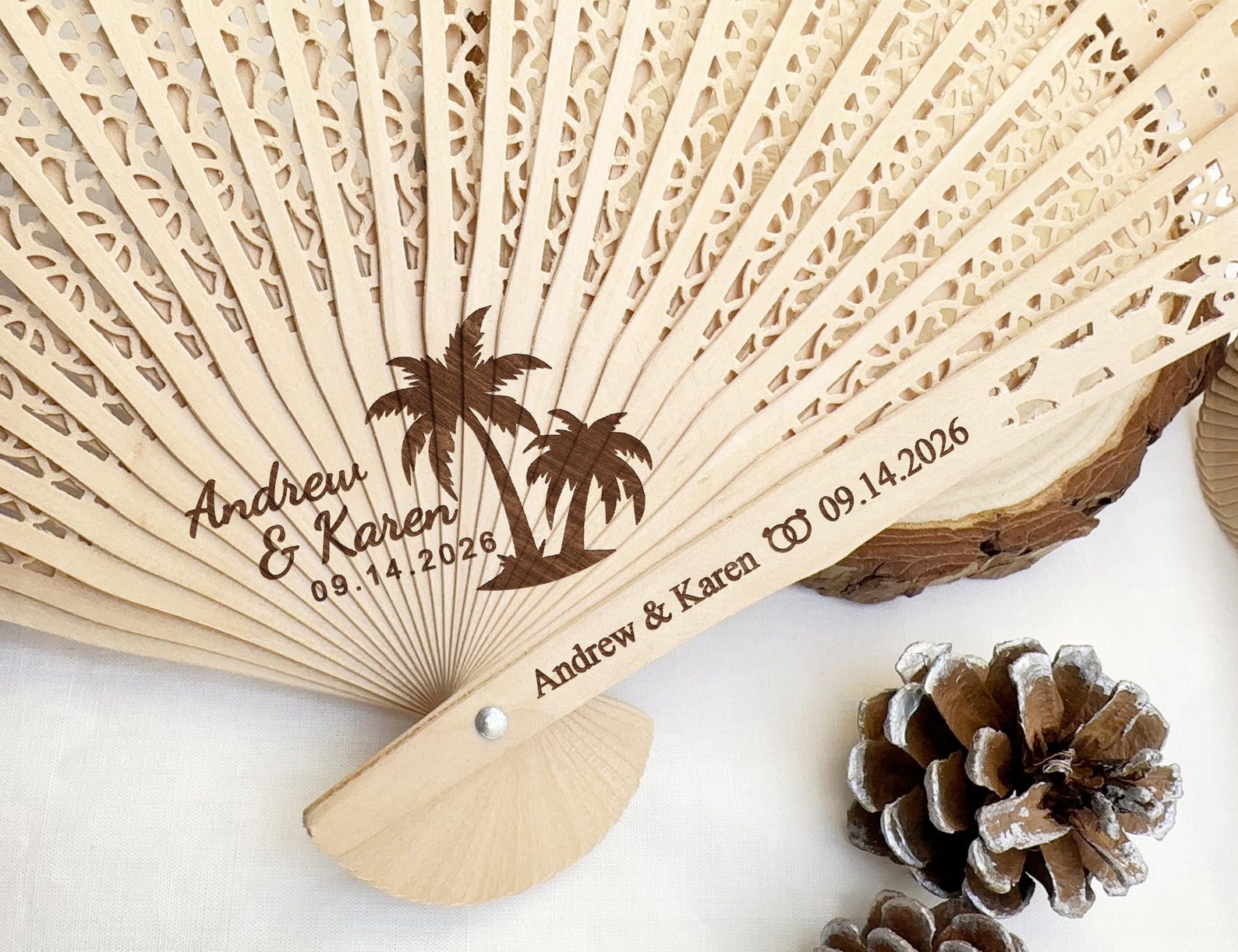 Personalized Hand Fans Bulk Wedding Party Favors Gifts for Guest ...