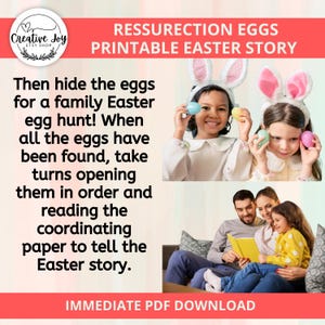 Resurrection Eggs Activity | Christian Easter Printable | 12 Days of ...