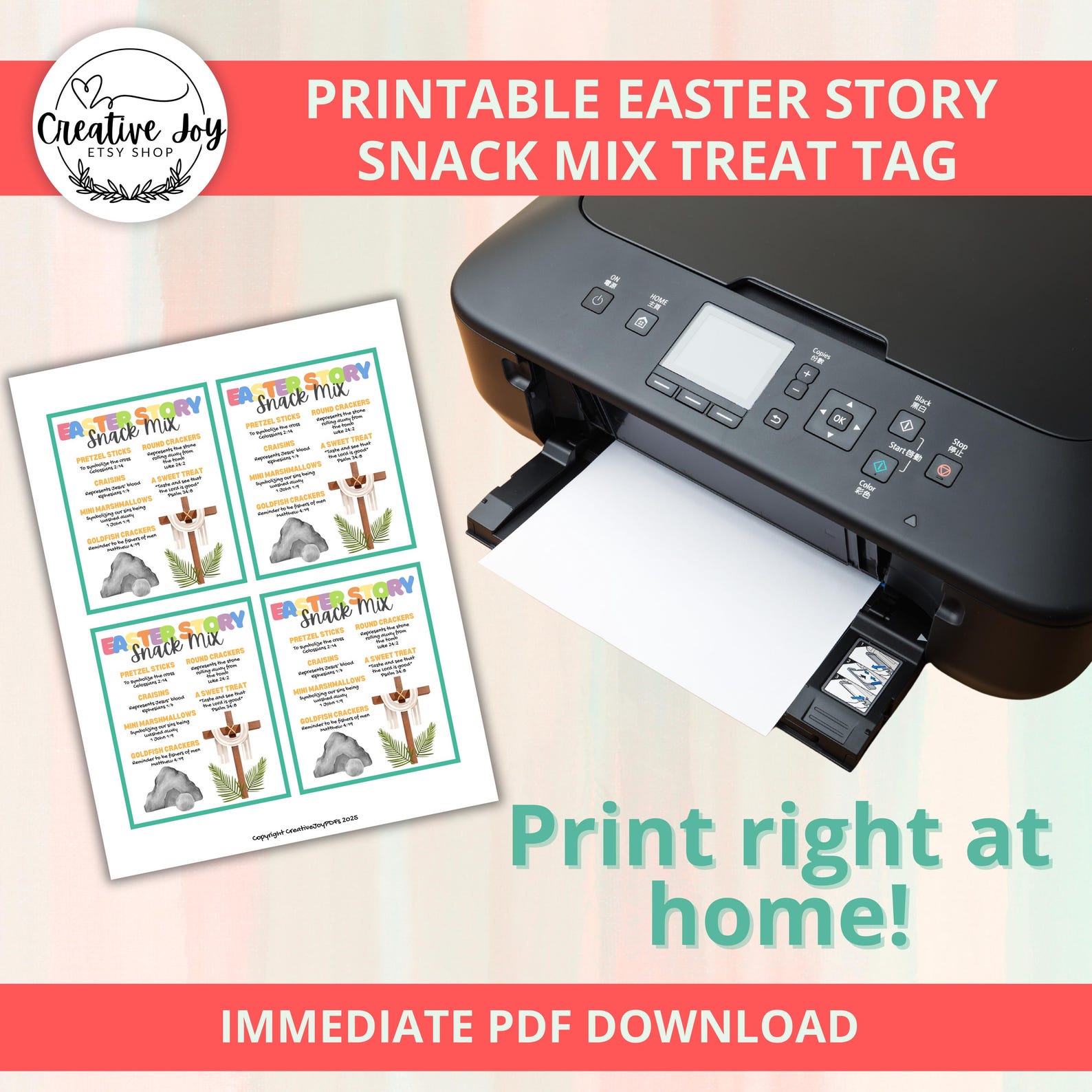 Easter Story Snack Mix Printable | Christ-centered Easter Activity ...