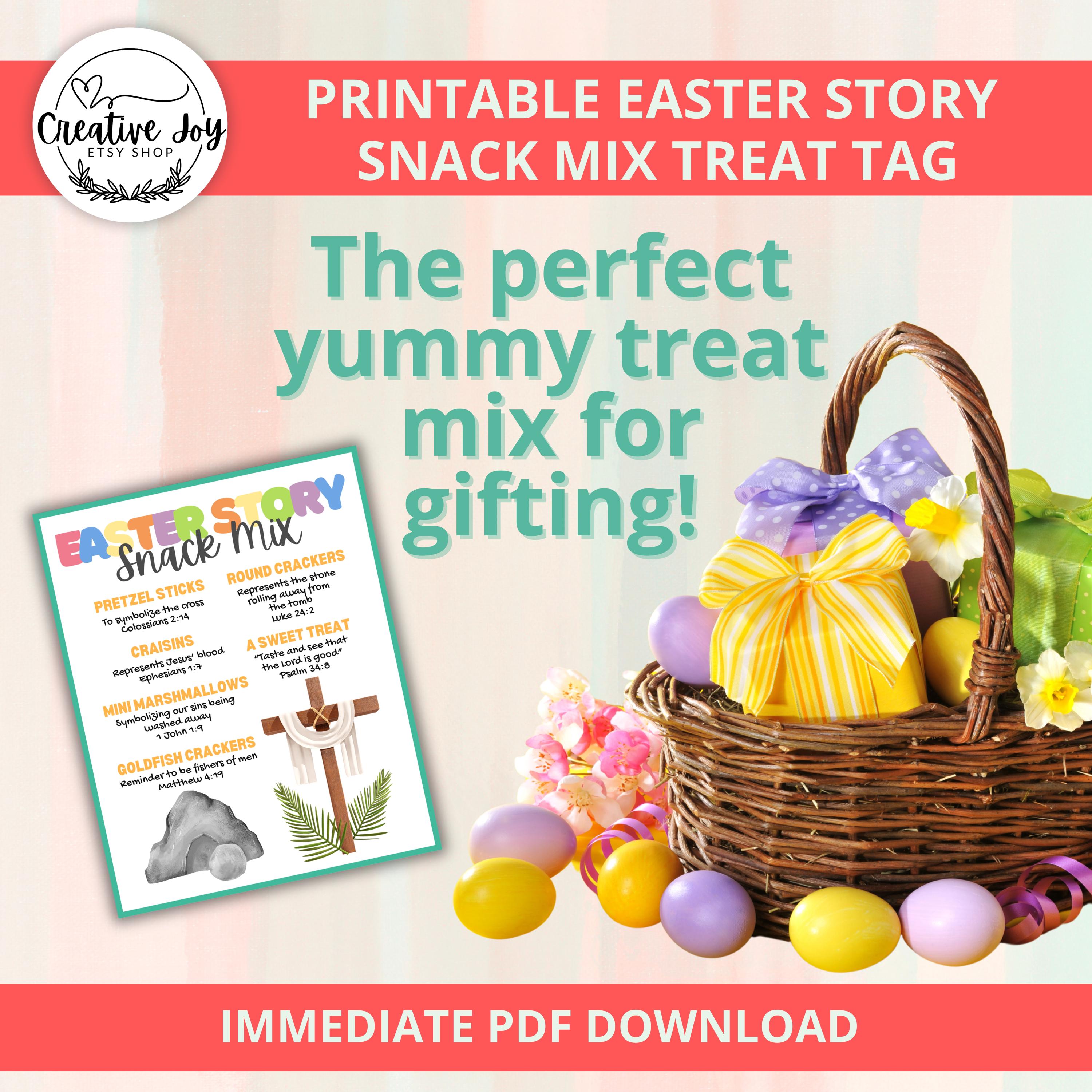 Easter Story Snack Mix Printable | Christ-centered Easter Activity ...
