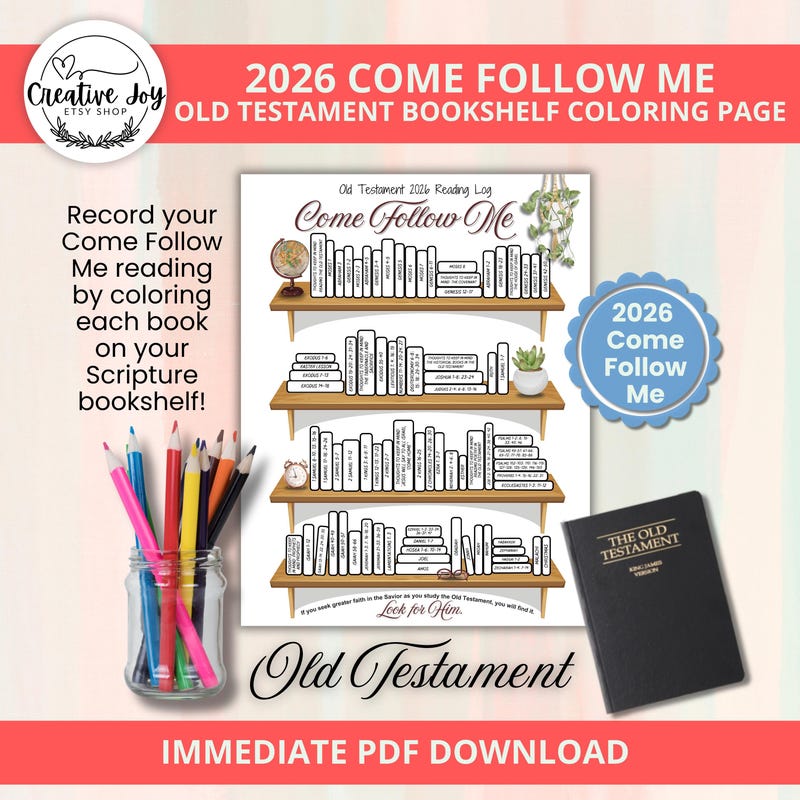 2026 Come Follow Me Tracker - Etsy