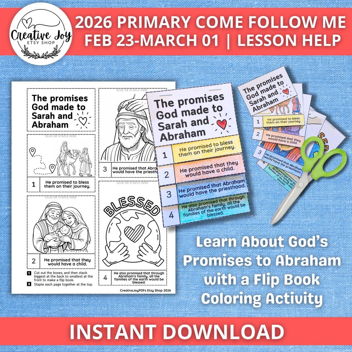 2026 Primary Come Follow Me | Feb 23–march 1 Lesson Help | Genesis 18 ...
