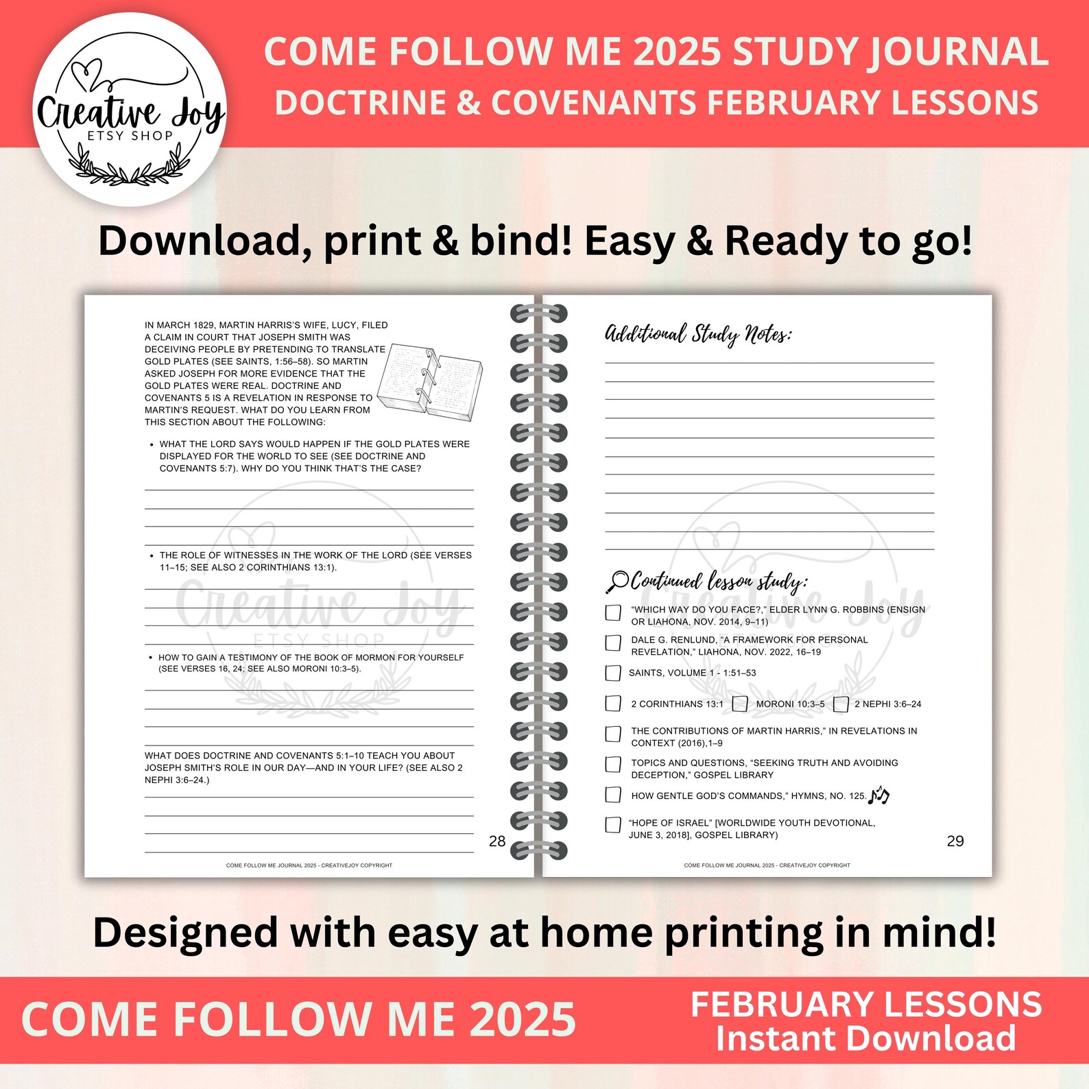 Come Follow Me 2025 Doctrine and Covenants February Lessons | Study ...