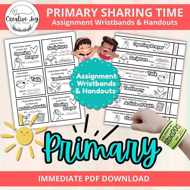 Primary Sharing Time 2026 - Etsy