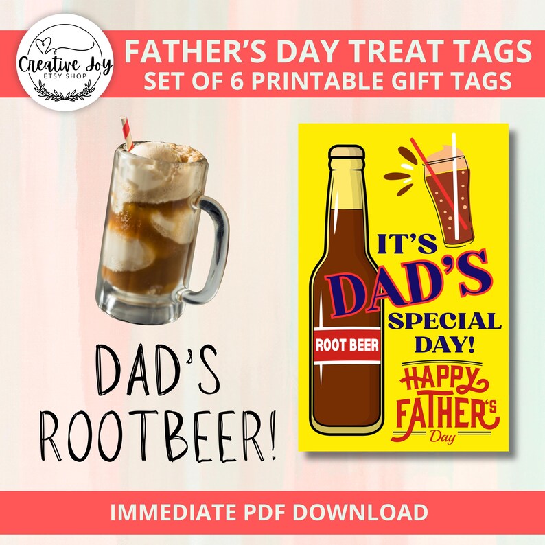 Printable Father's Day Treat Tags | Candy Grams | Father's Day Gift ...
