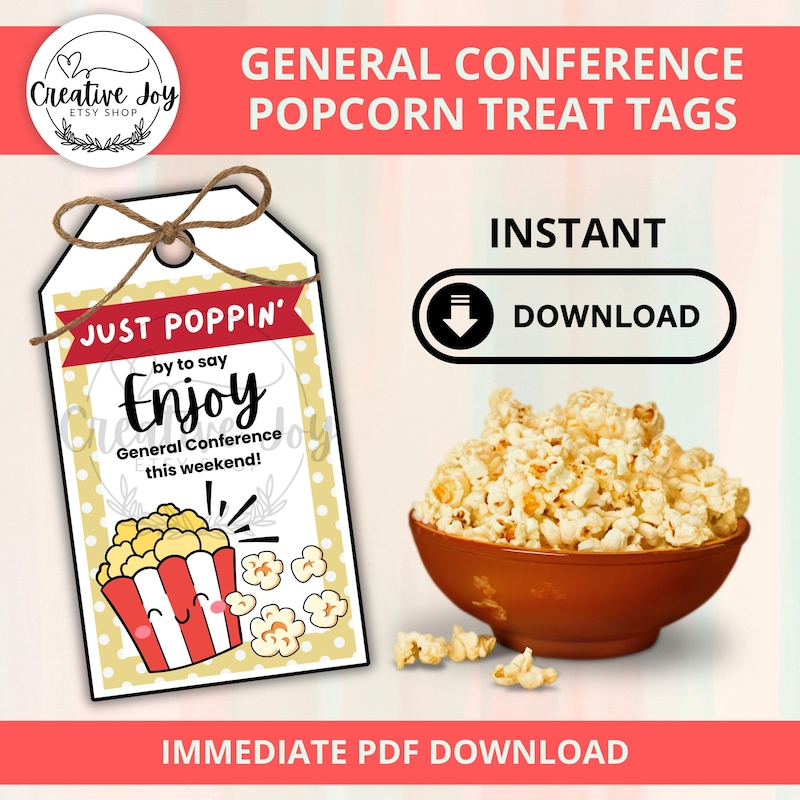 Popcorn Labels - Etsy