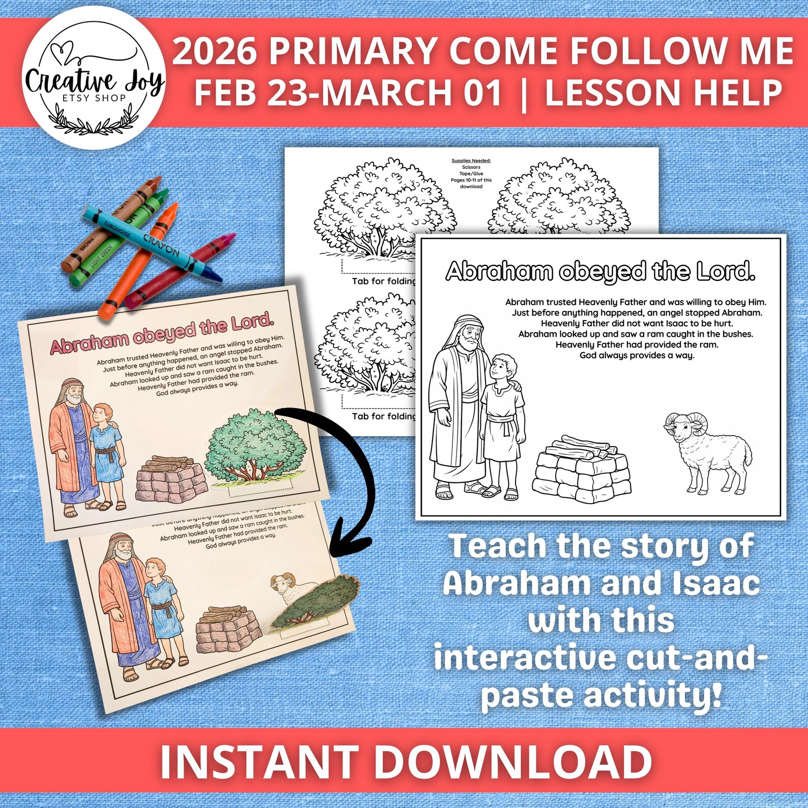 2026 Primary Come Follow Me | Feb 23–march 1 Lesson Help | Genesis 18 ...