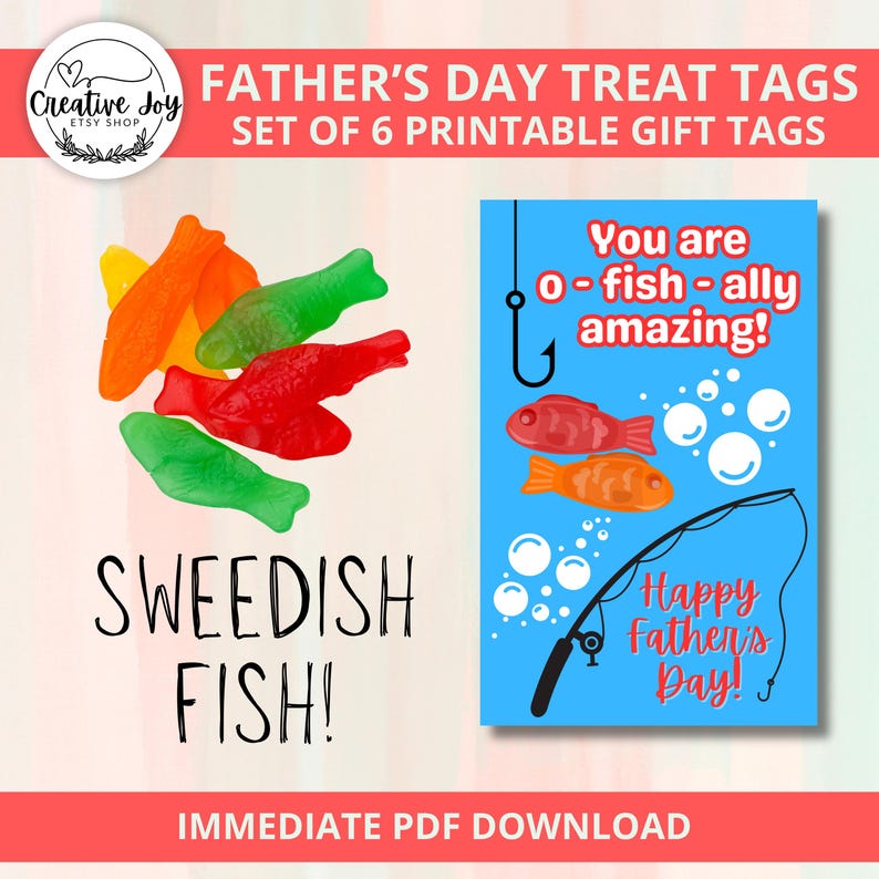 Printable Father's Day Treat Tags | Candy Grams | Father's Day Gift ...