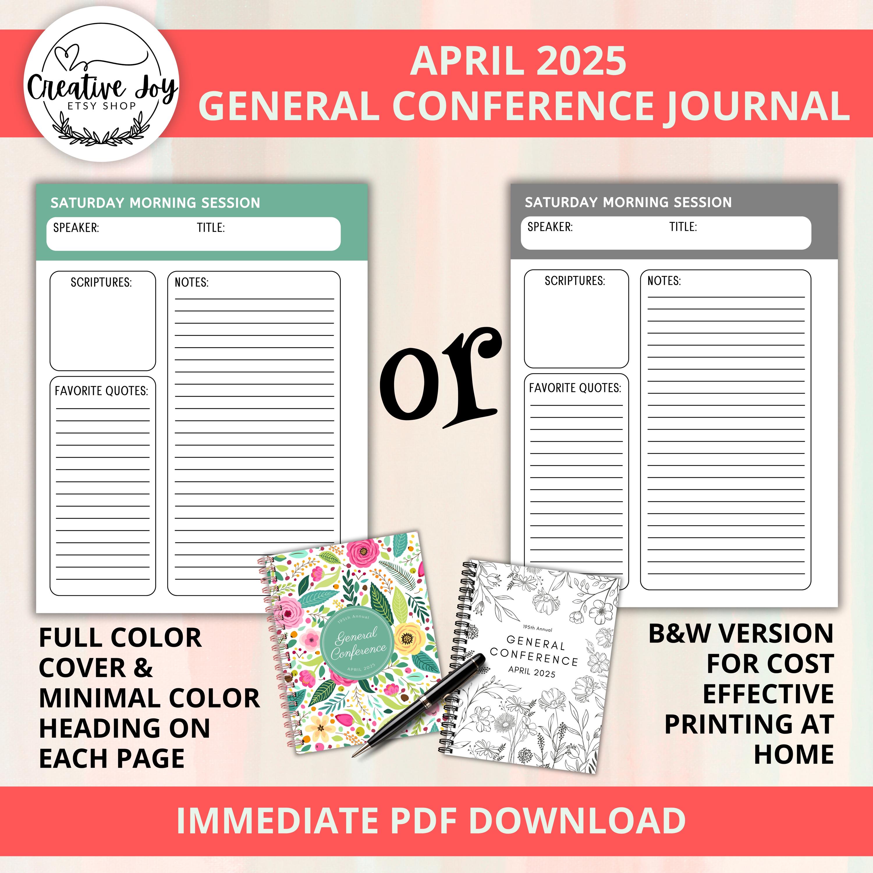 April 2025 General Conference Journal & Study Guide | LDS General ...
