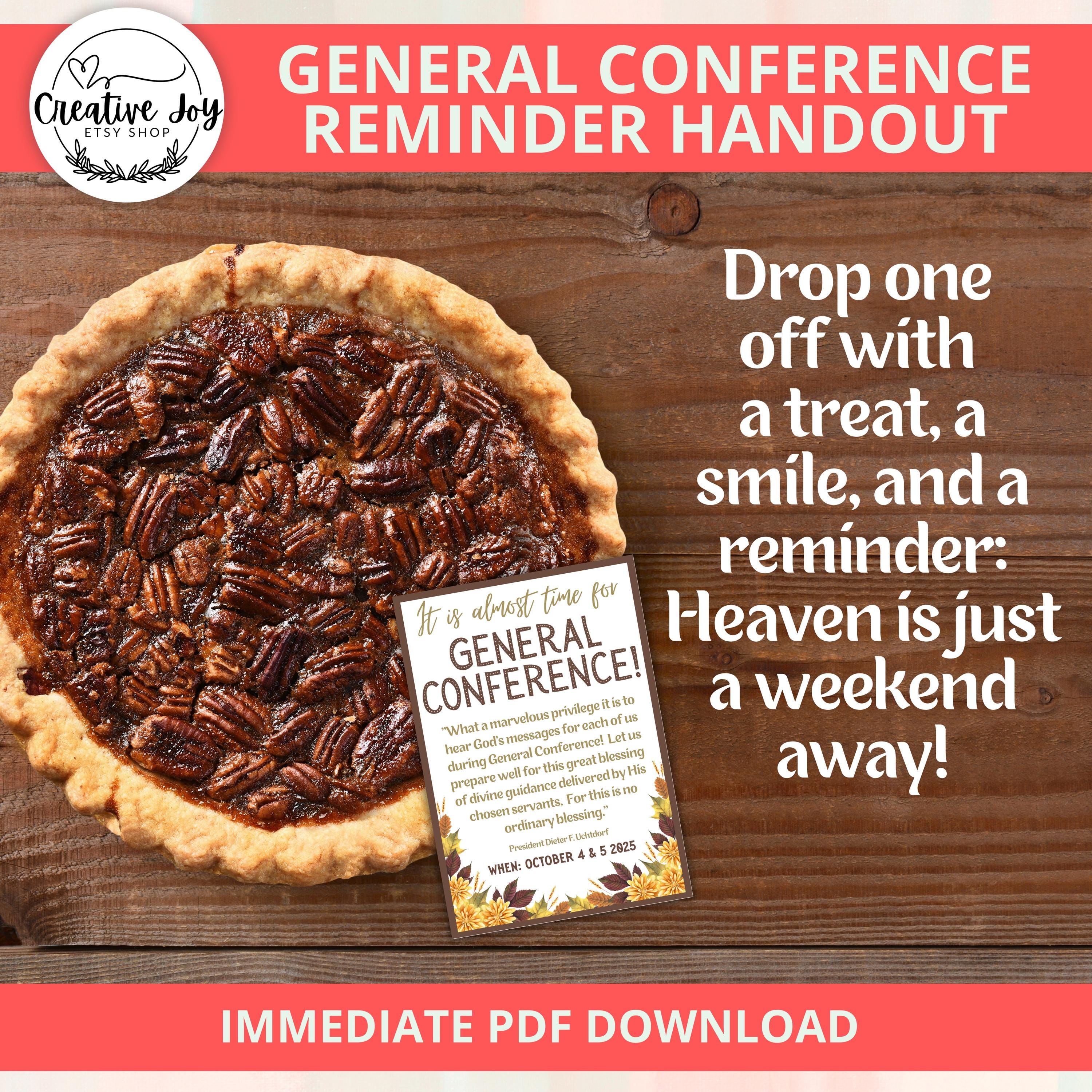 LDS General Conference Reminder Handout October 2025 | Set of 4 ...