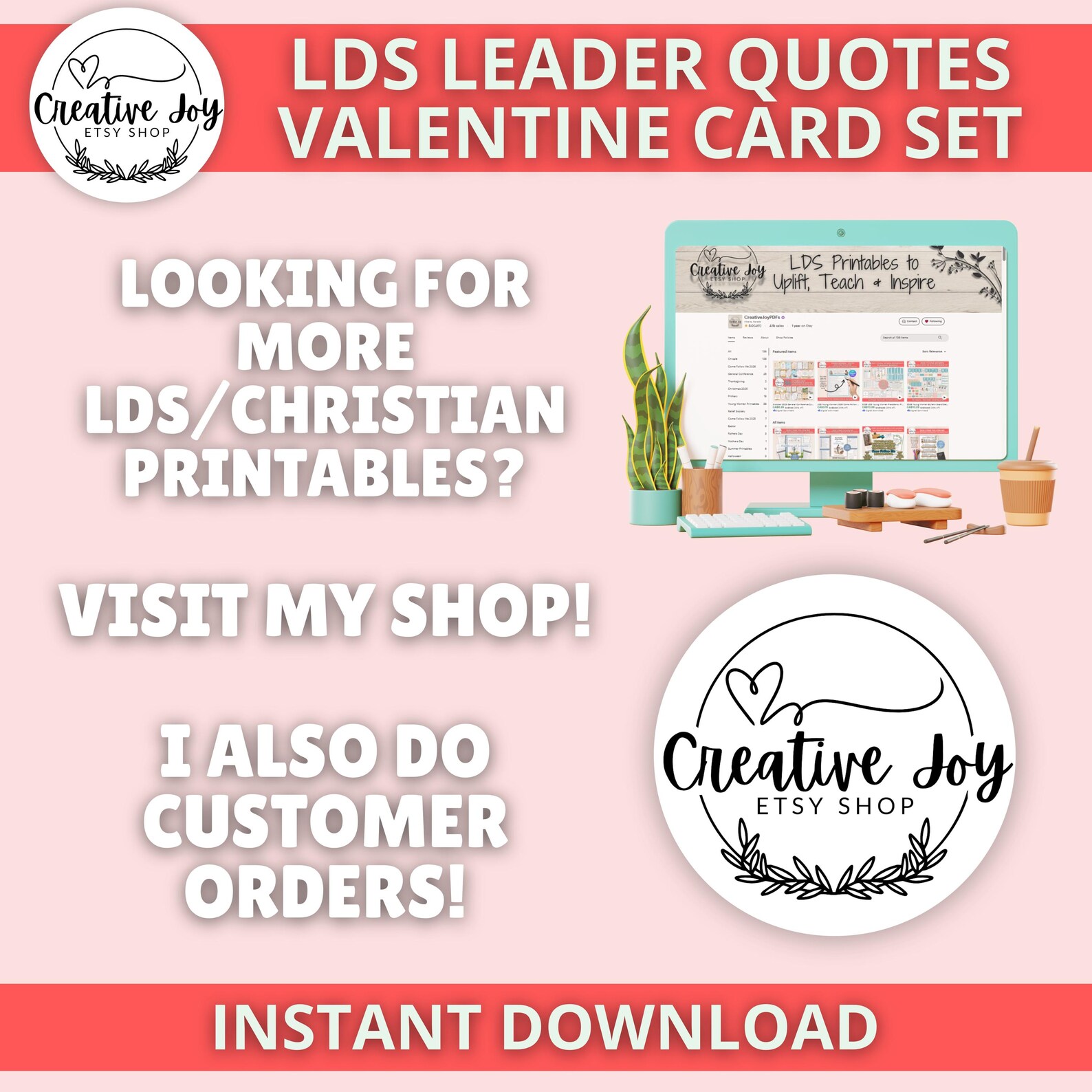 LDS Valentine Cards Printable | LDS Leader Quotes Valentine Set ...