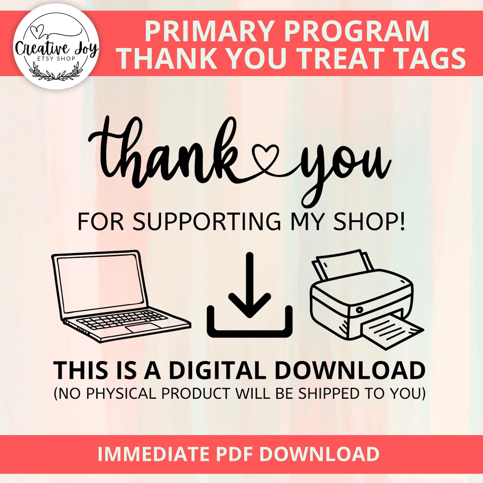 Primary Program Thank You Treat Tags | LDS Primary Presidency ...