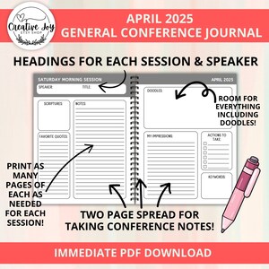 April 2025 General Conference Journal & Study Guide | LDS General ...