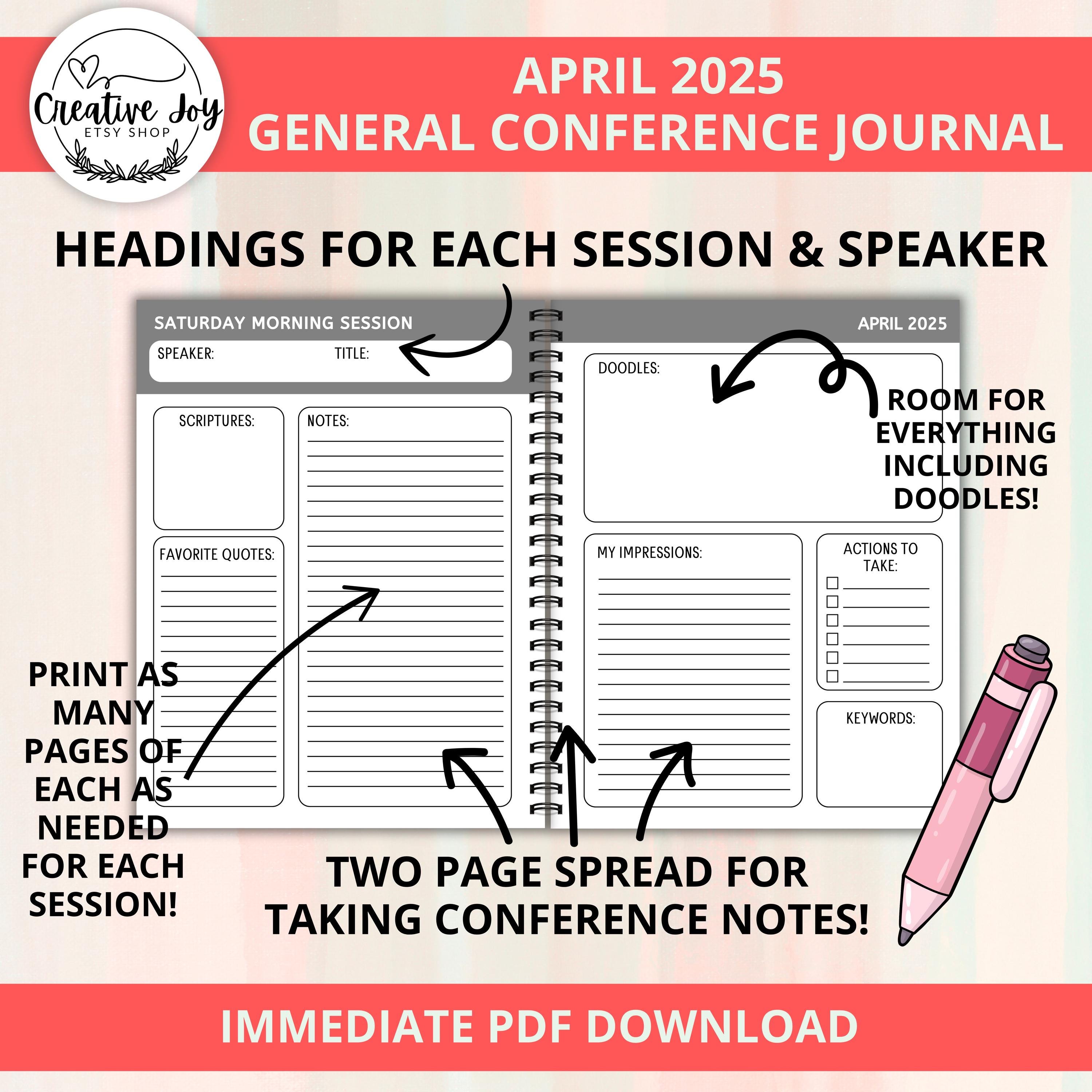 April 2025 General Conference Journal & Study Guide | LDS General ...