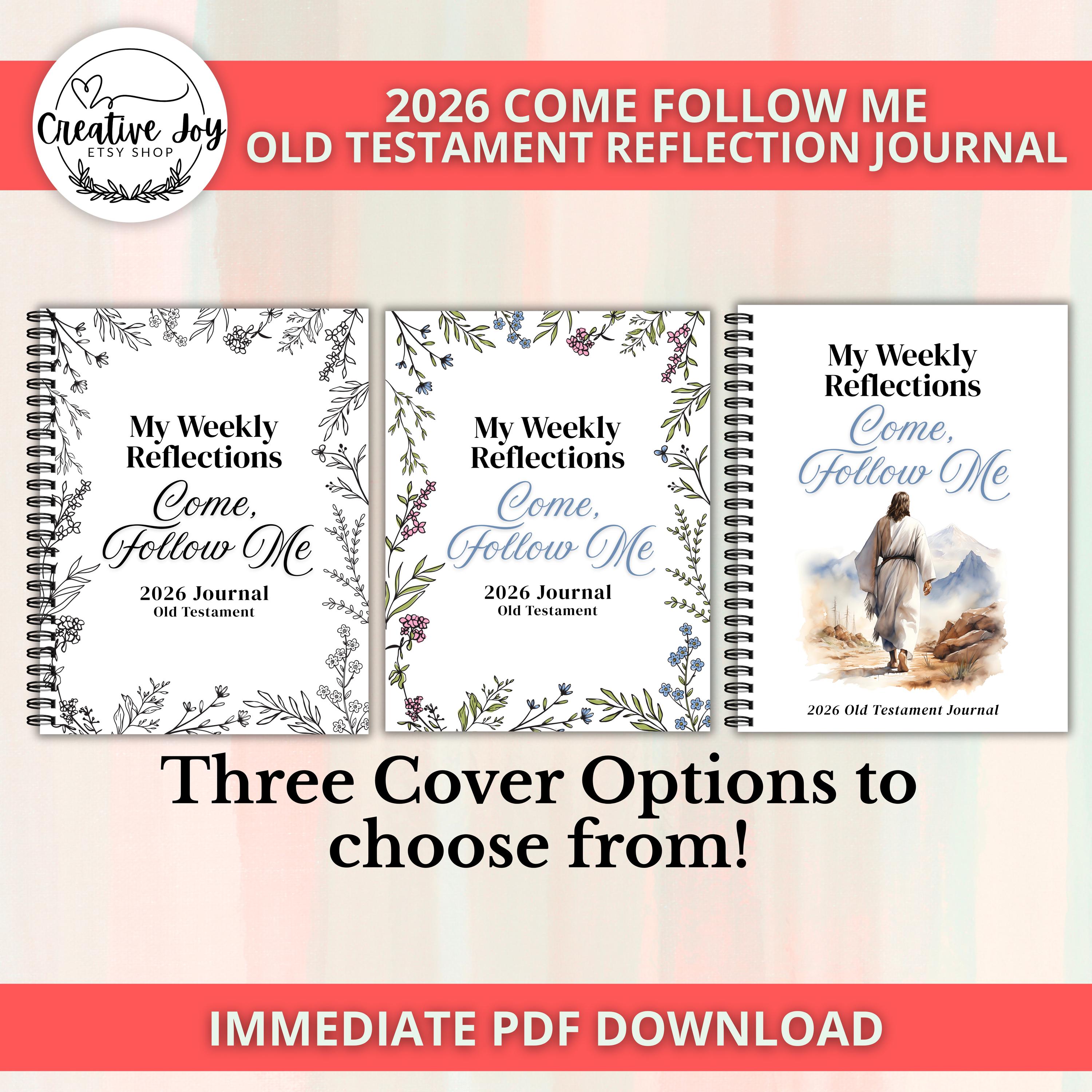 2026 Come Follow Me Old Testament Reflection Journal | 52 Week ...