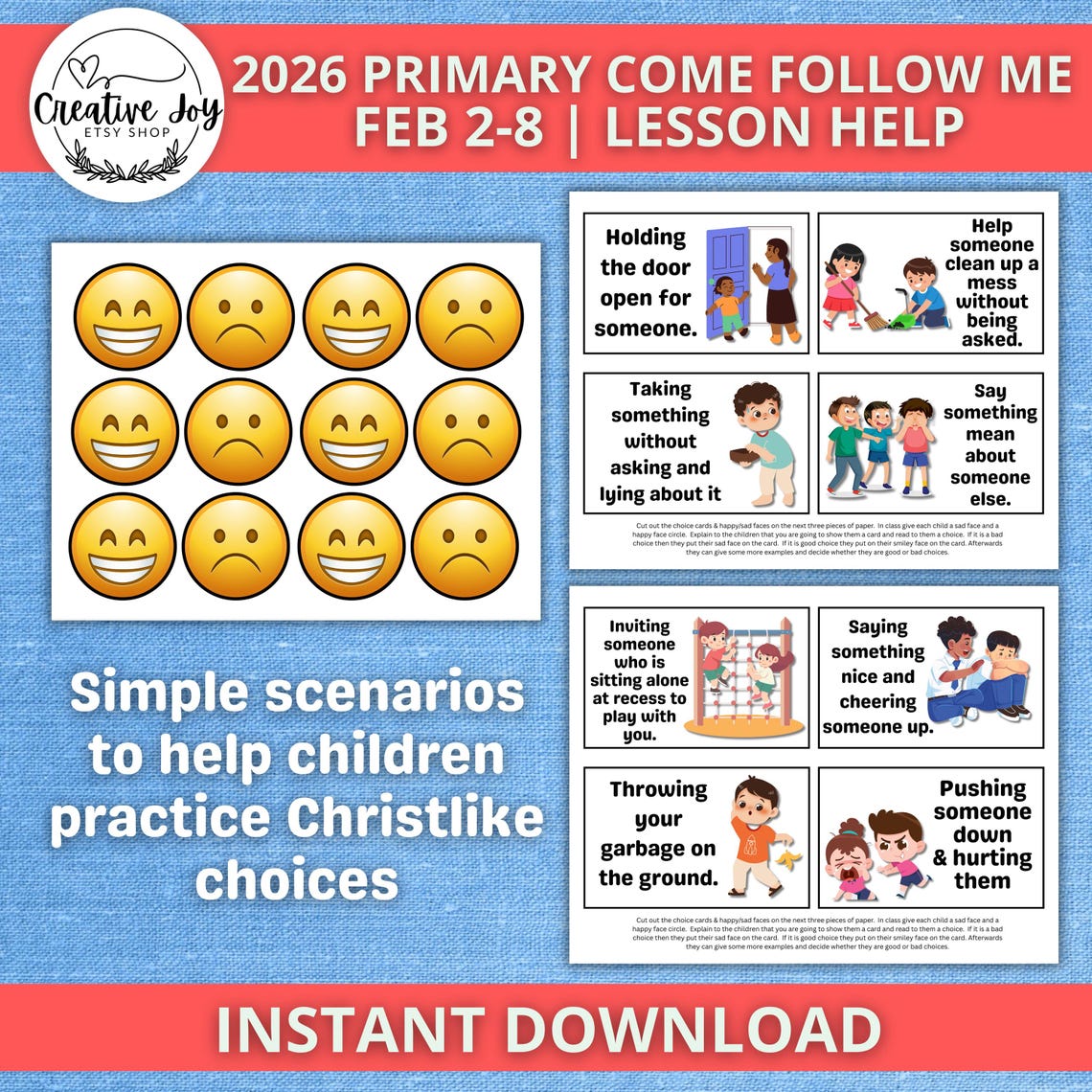 2026 Come Follow Me Primary Lesson Helps | Feb 2–8 | Moses 7 | Zion One ...