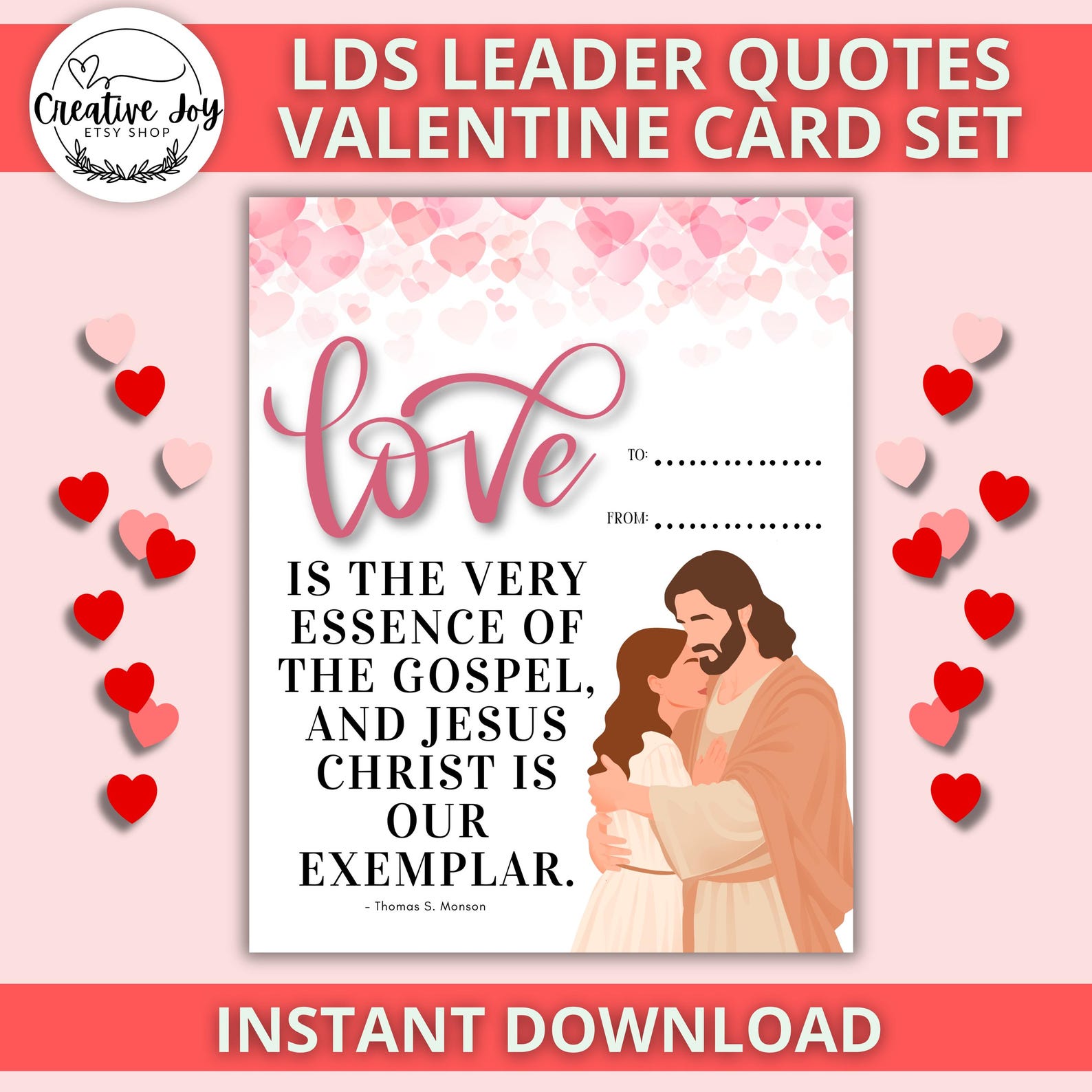 LDS Valentine Cards Printable | LDS Leader Quotes Valentine Set ...