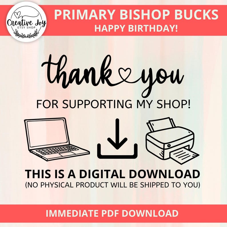 LDS Primary Birthday Bishop Buck | Happy Birthday | Primary Presidency ...