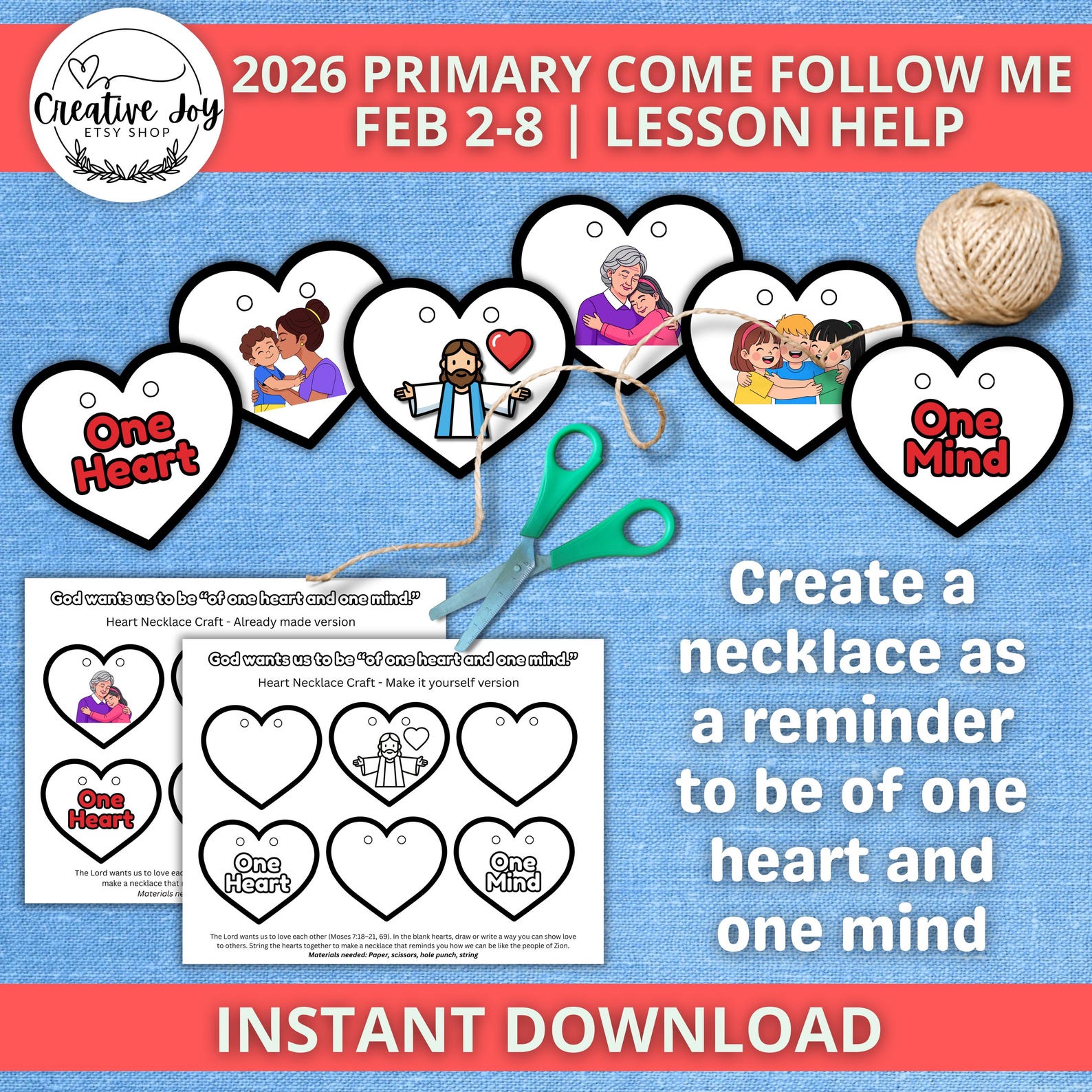 2026 Come Follow Me Primary Lesson Helps | Feb 2–8 | Moses 7 | Zion One ...