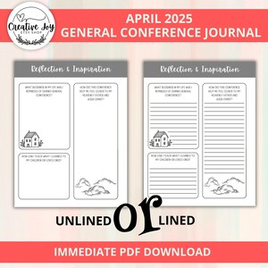 April 2025 General Conference Journal & Study Guide | LDS General ...