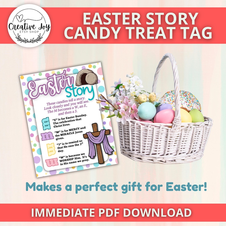 Easter Story Treat Tag | Christian Easter Printable | LDS Easter ...