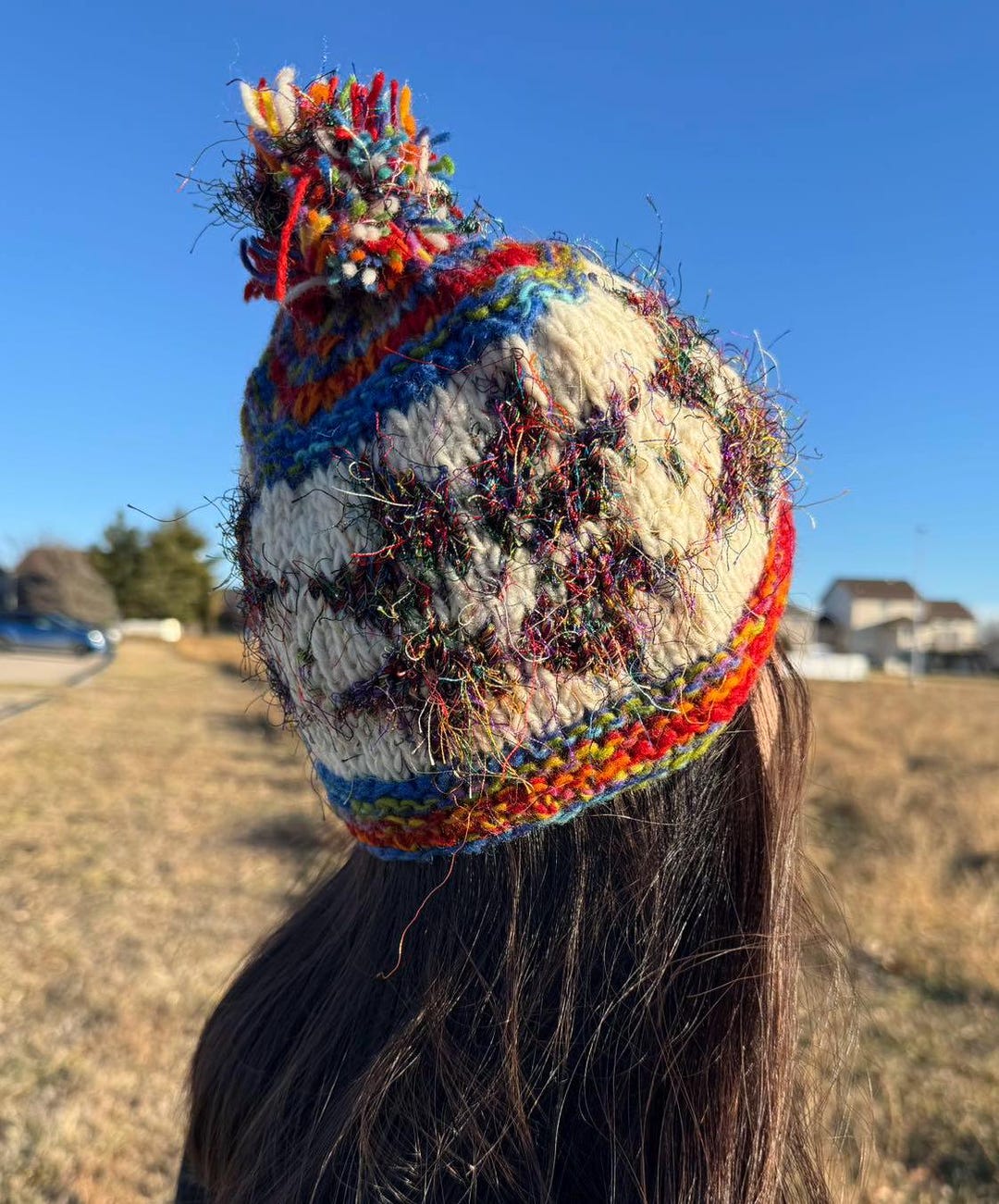 Cozy Nepal Hand-knitted Wool Winter Beanie With Fleece Lining, Warm ...