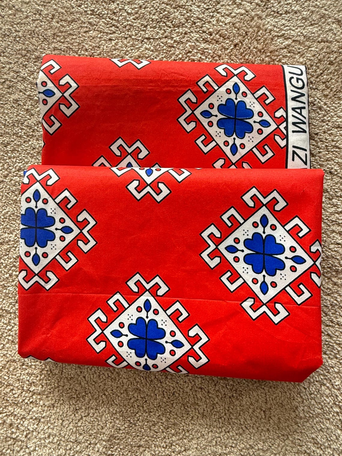 Swahili Kanga: Traditional East African Cotton Wrap - Head Scarf, Skirt ...