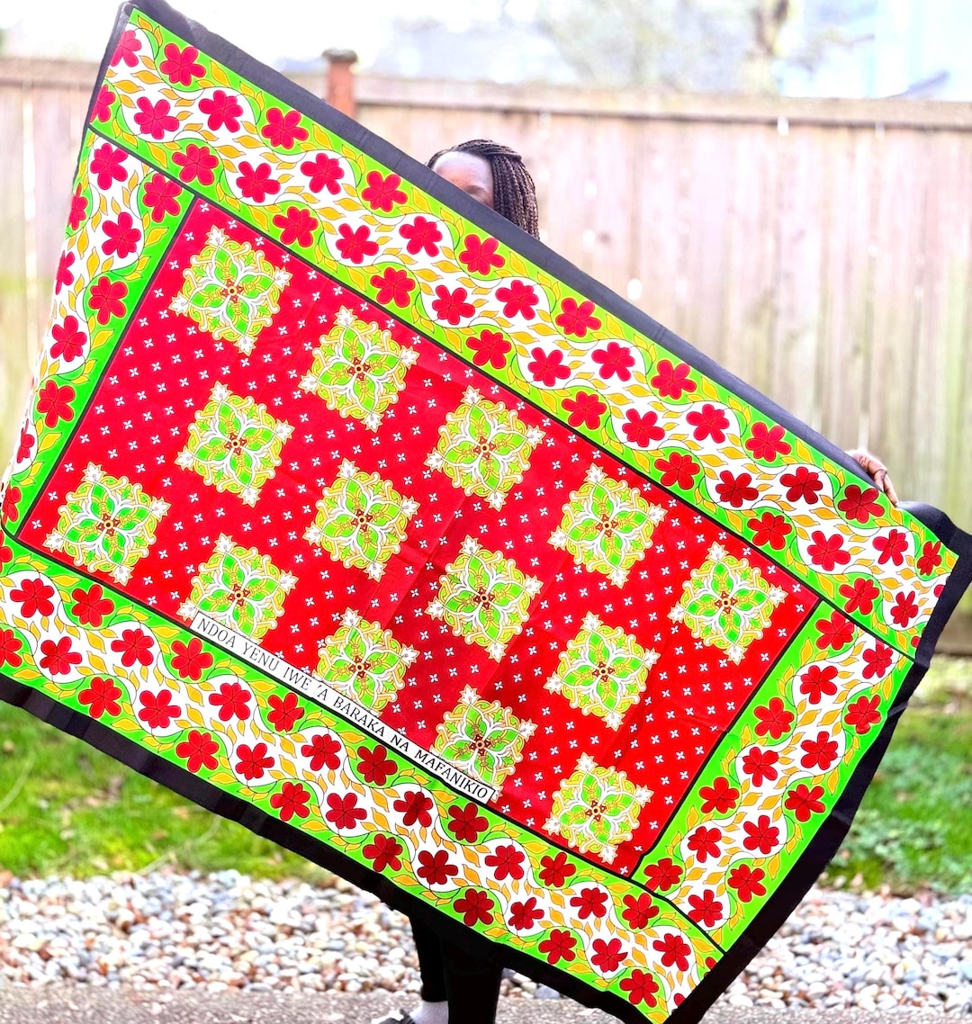 Leso/kanga| Swahili Quote | Traditional East African Wrap | Head Wrap ...