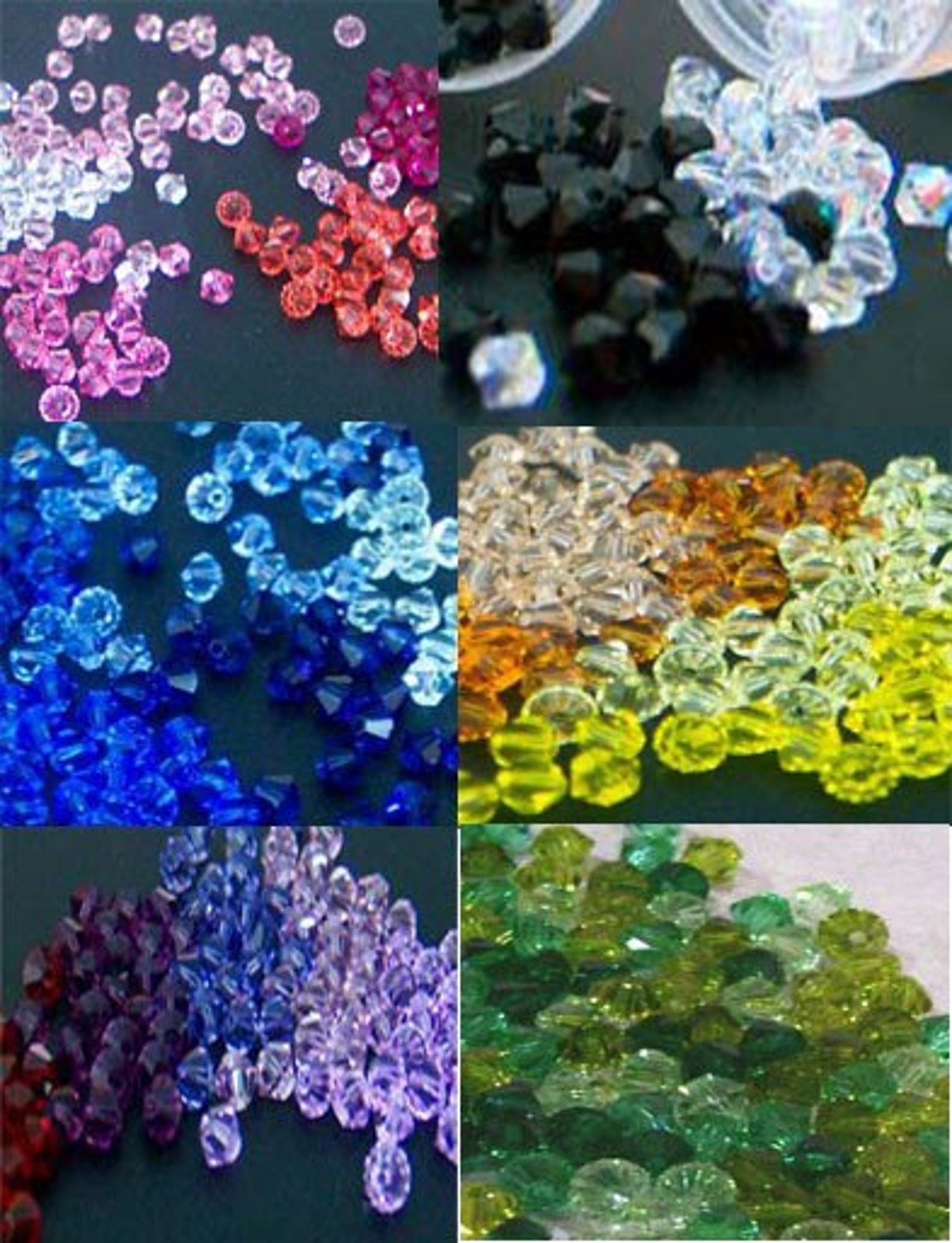 Wisps of Floating Crystals in the Air Illusion Earrings Many Colour ...