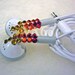 Bling Bling Studded White Ear Buds Fire Colors Swarovski Flatback Studs ...