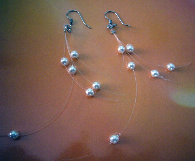 Wisps of Floating Swarovski Pearls in the Air Illusion - Etsy