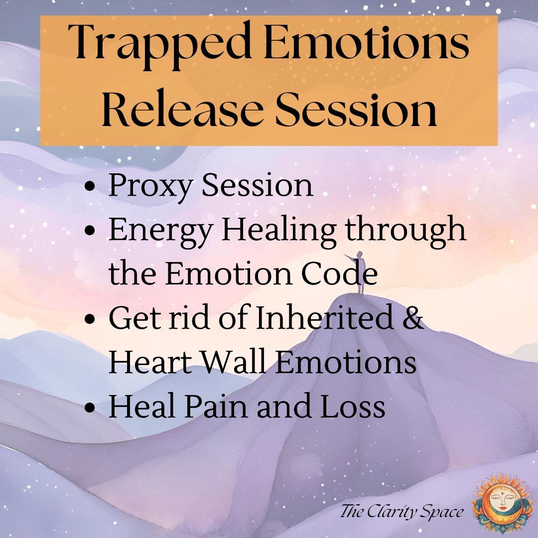 Trapped Emotions Release Session - Etsy New Zealand