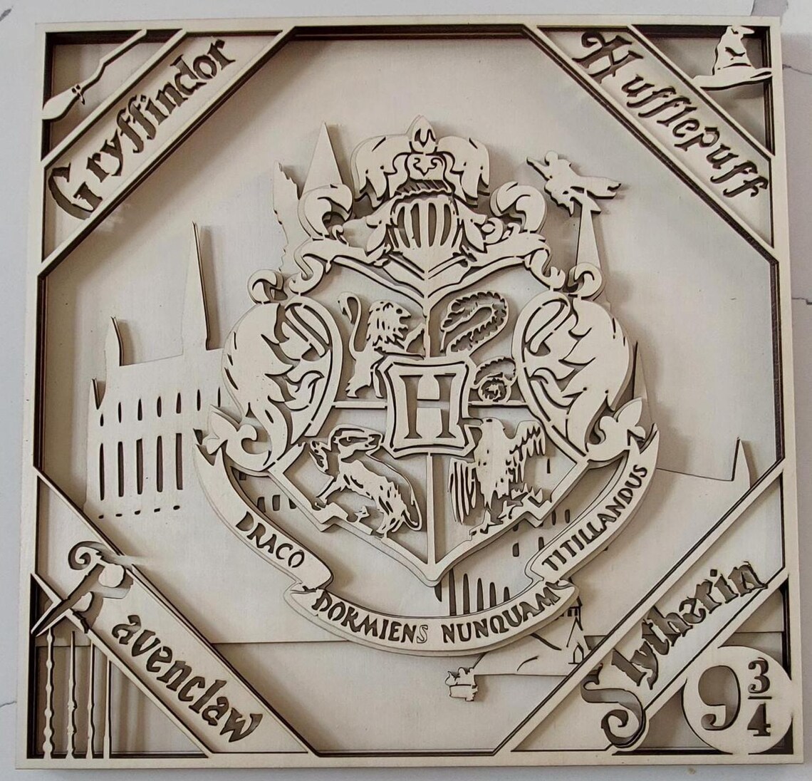Wizard School Castle and Crest Laser Cutting - Etsy
