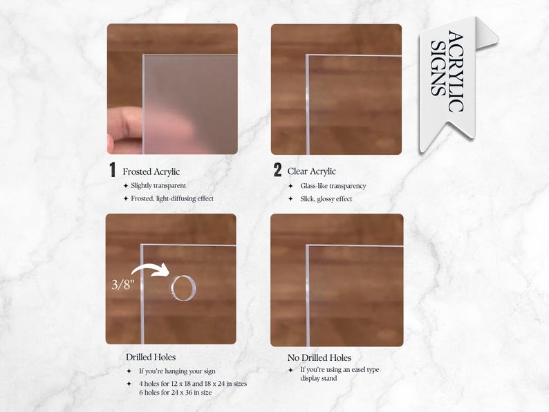 Personalize! Floral Wedding Welcome Sign | Frosted & Clear Acrylic ...