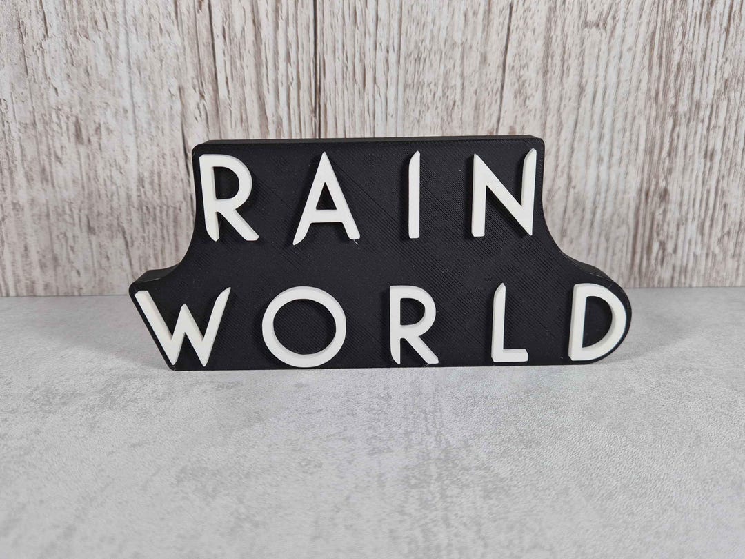 Rain World 3D Printed Desk Sign: Gamer Decor Gift - Available in 2 ...