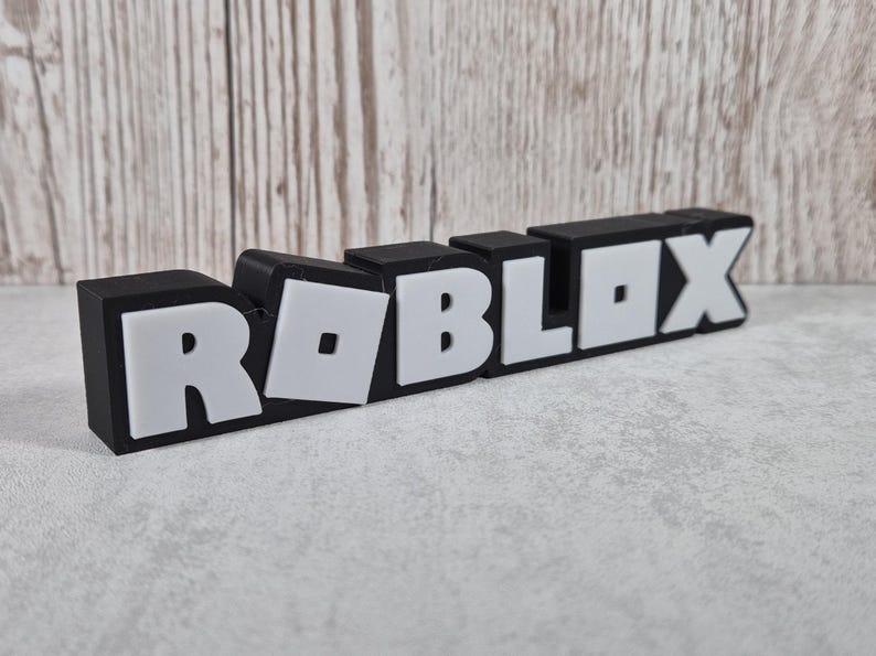 Roblox 3D Printed Desk Sign: Gamer Decor Gift - Available in 2 Sizes - Etsy