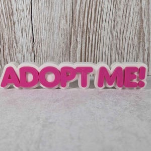 Roblox Adopt Me 3D Printed Desk Sign – Custom Gamer Decor, Perfect Gift ...