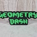 Geometry Dash 3D Printed Desk Sign Custom Gamer Decor, Perfect Gift ...