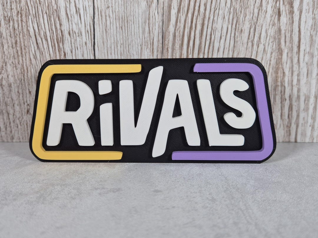 Roblox Rivals 3D Printed Desk Sign – Custom Gamer Decor, Perfect Gift ...