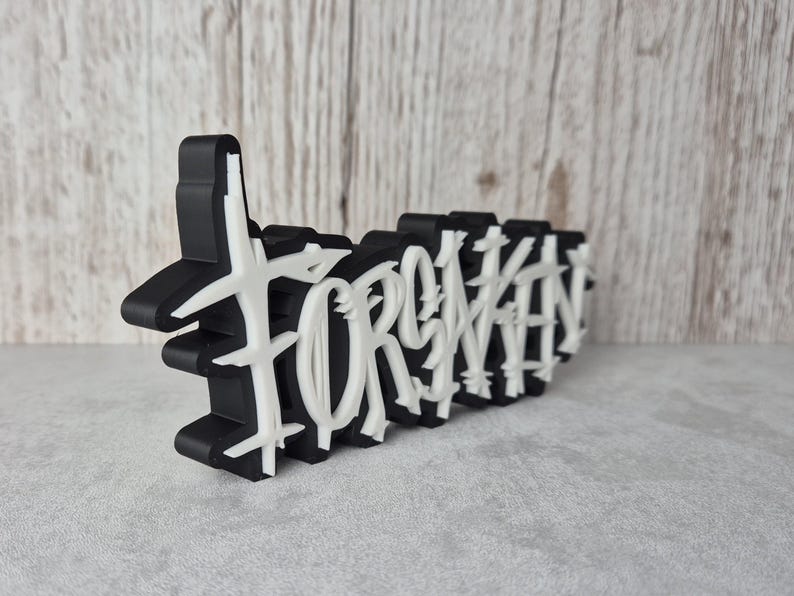 Roblox Forsaken 3D Printed Desk Sign – Custom Gamer Decor, Perfect Gift ...