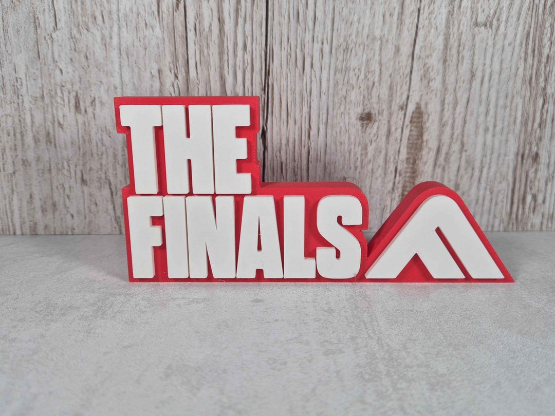 The Finals 3D Printed Desk Sign – Custom Gamer Decor, Perfect Gift ...
