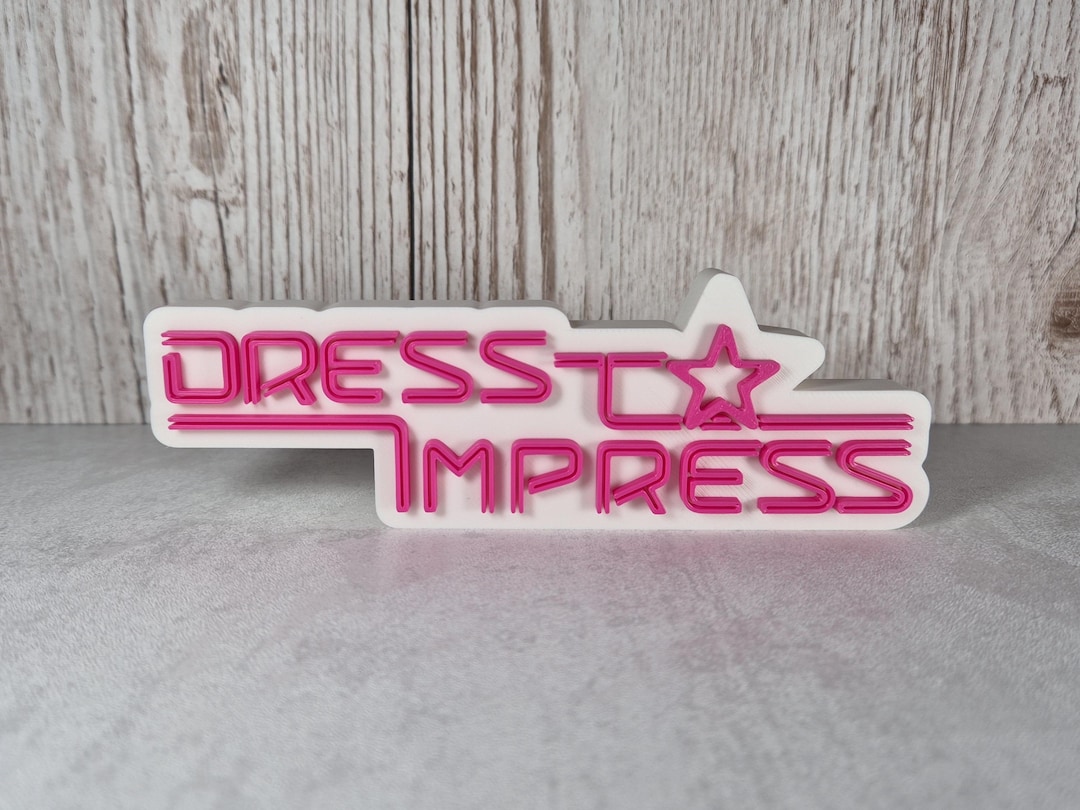 Roblox Dress to Impress Desk Sign: 3D Printed Gamer Decor - Available ...