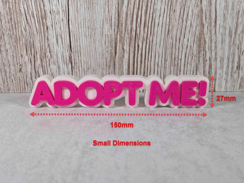 Roblox Adopt Me Desk Sign: 3D Printed Gamer Decor - Available in 2 ...