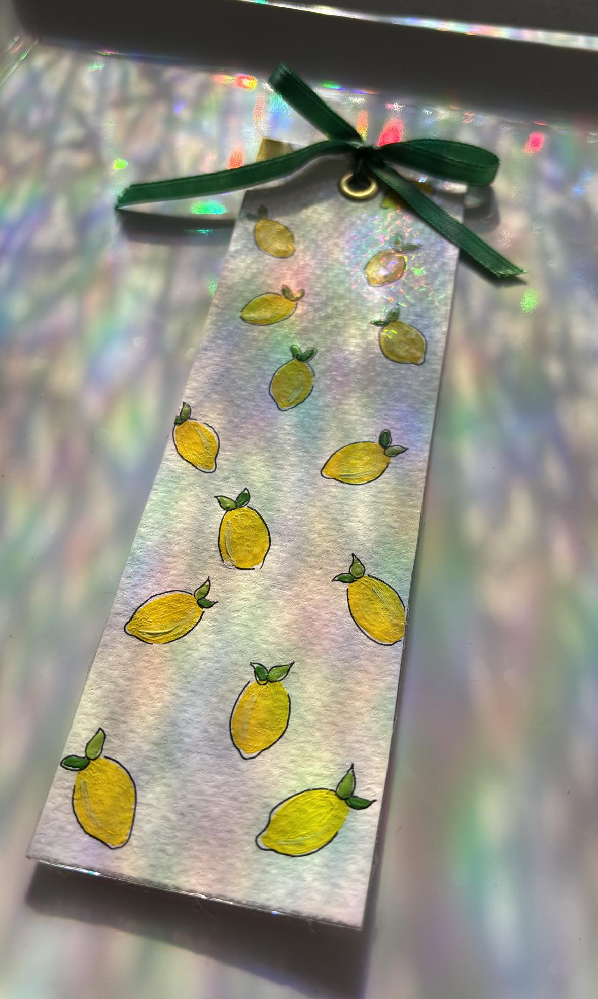 Lemons Hand Painted Bookmark - Etsy