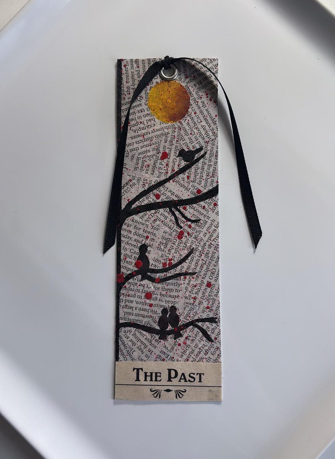 Black Bird Newspaper Hand Crafted Bookmark - Etsy