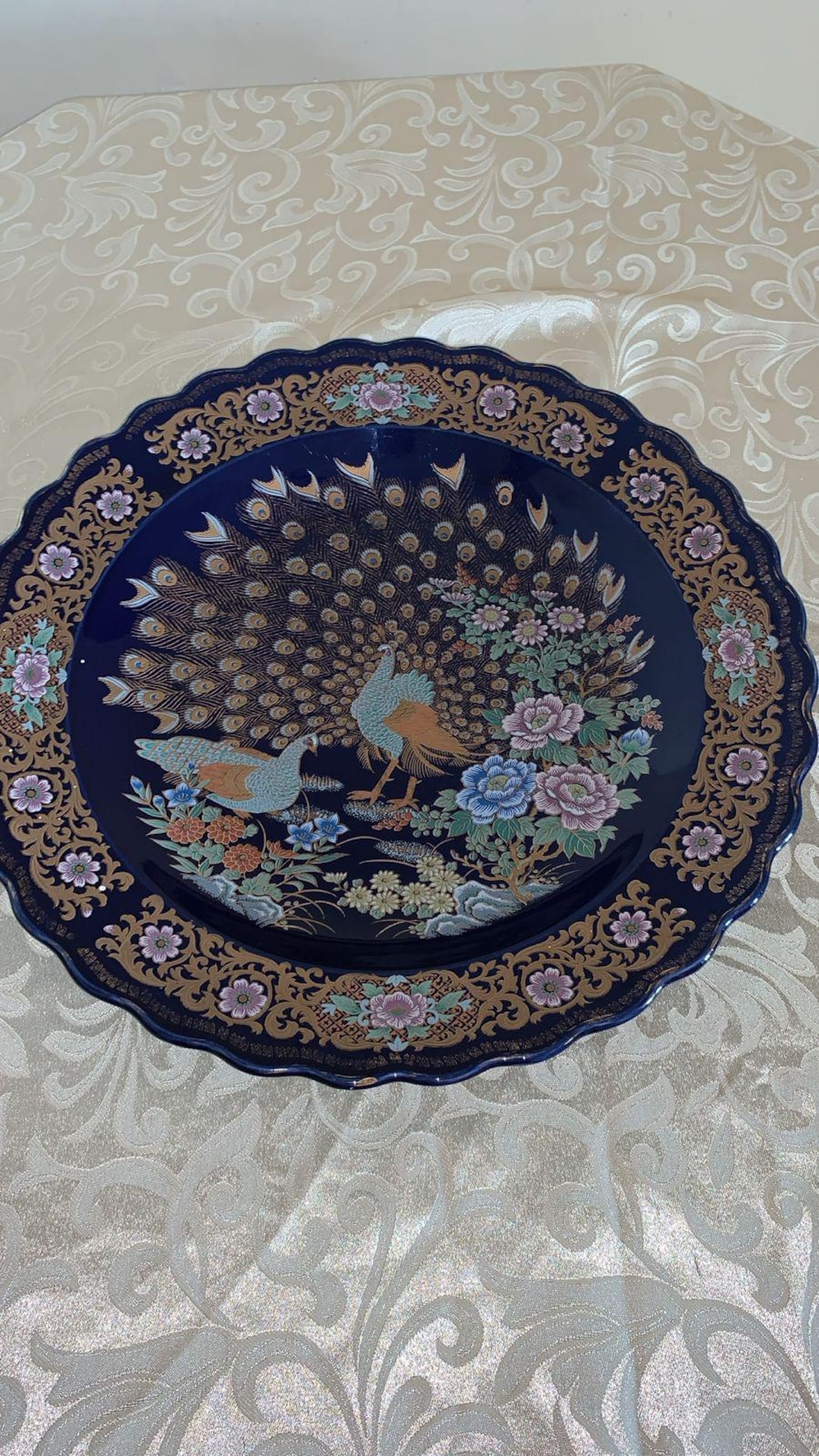Rare Moroccan Taous Wedding Plate (1970s)-handcrafted Ceramic Art ...