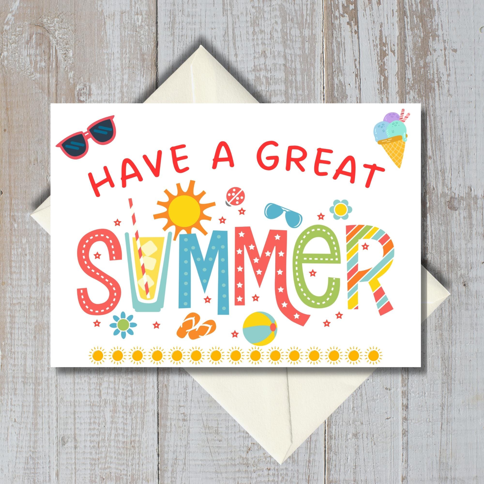 Printable End of School Year Card | Have a Great Summer | for Student ...