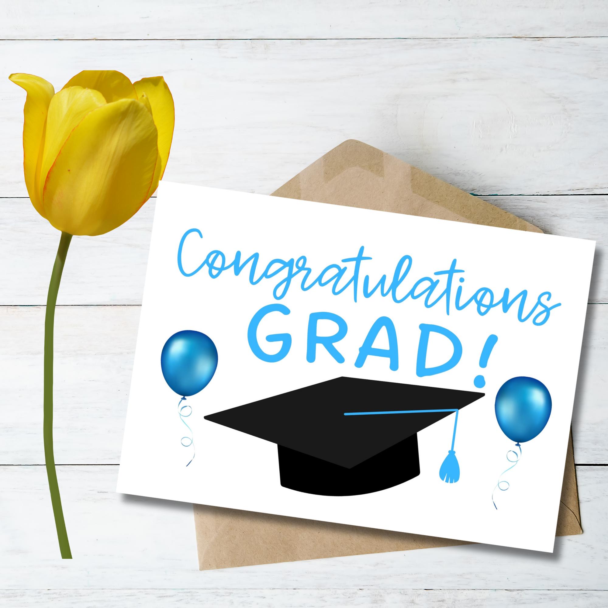 Printable Graduation Card | Congratulations Grad | High School, College ...