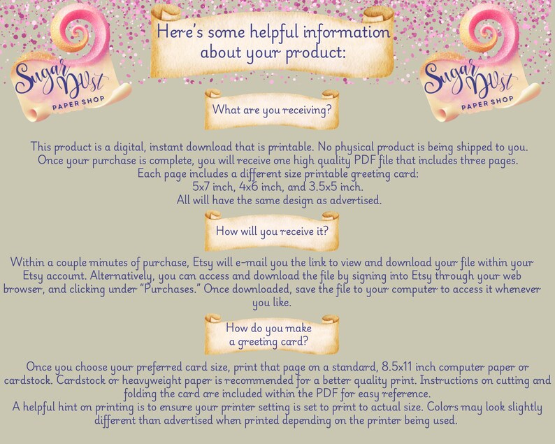 Printable 1st Birthday Card Baby Girl Birthday Card Downloadable ...