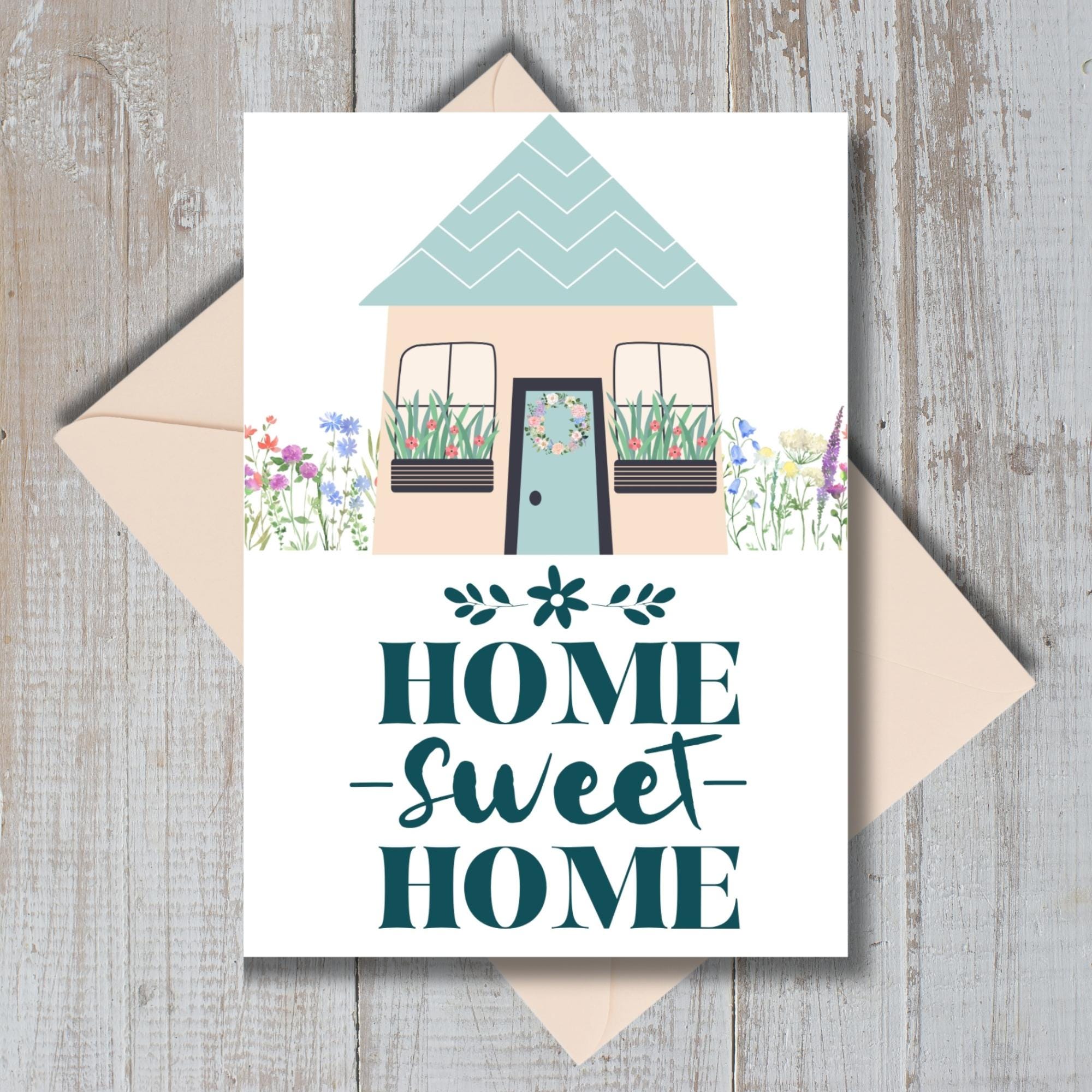 Printable Housewarming Card | Cute New Homeowner Card | Cottage Design ...